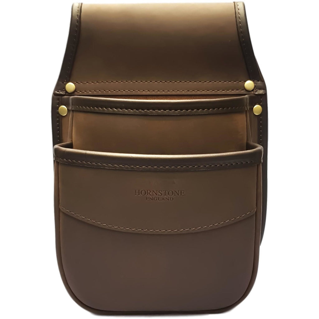 Shotgun Cartridge Pouch Vintage Brown Leather Double Pocket RGB/DP ...